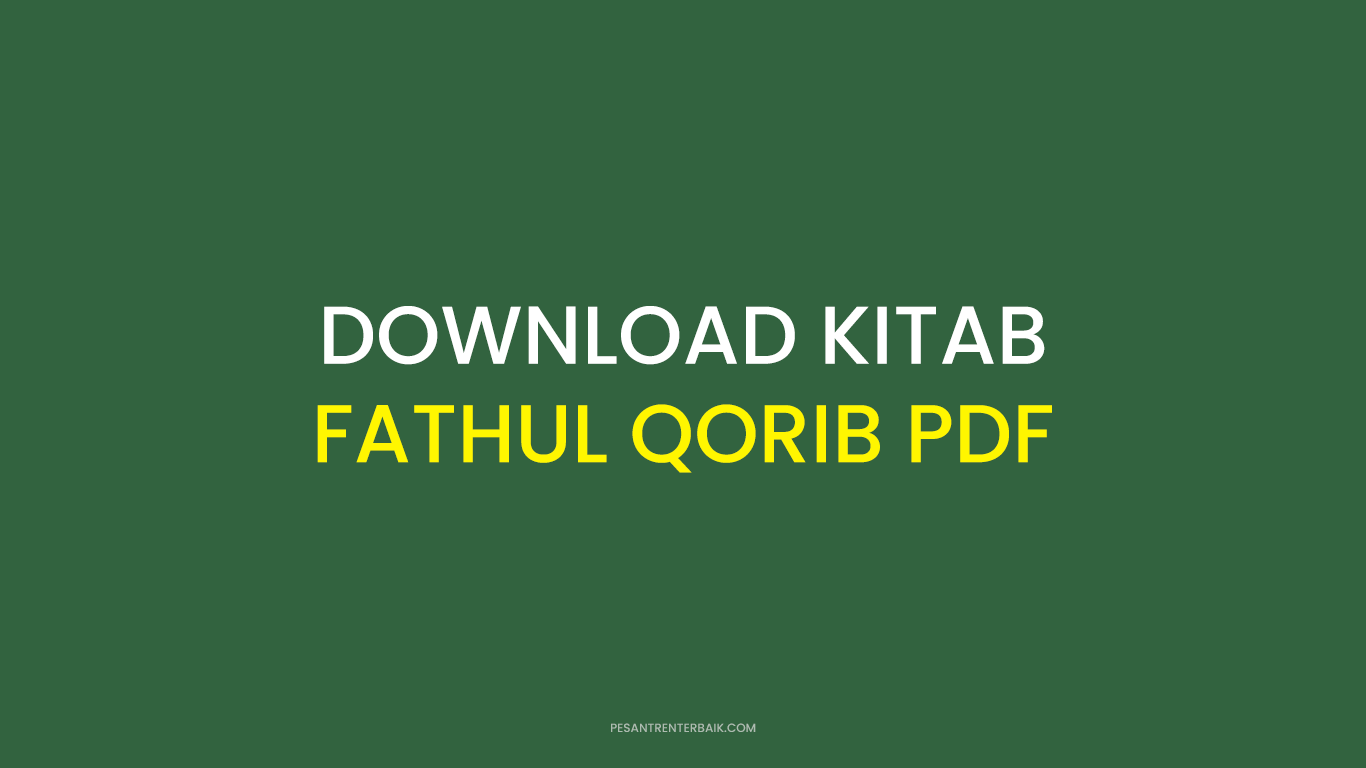 √ Download Kitab Fathul Qorib PDF dan Terjemahan